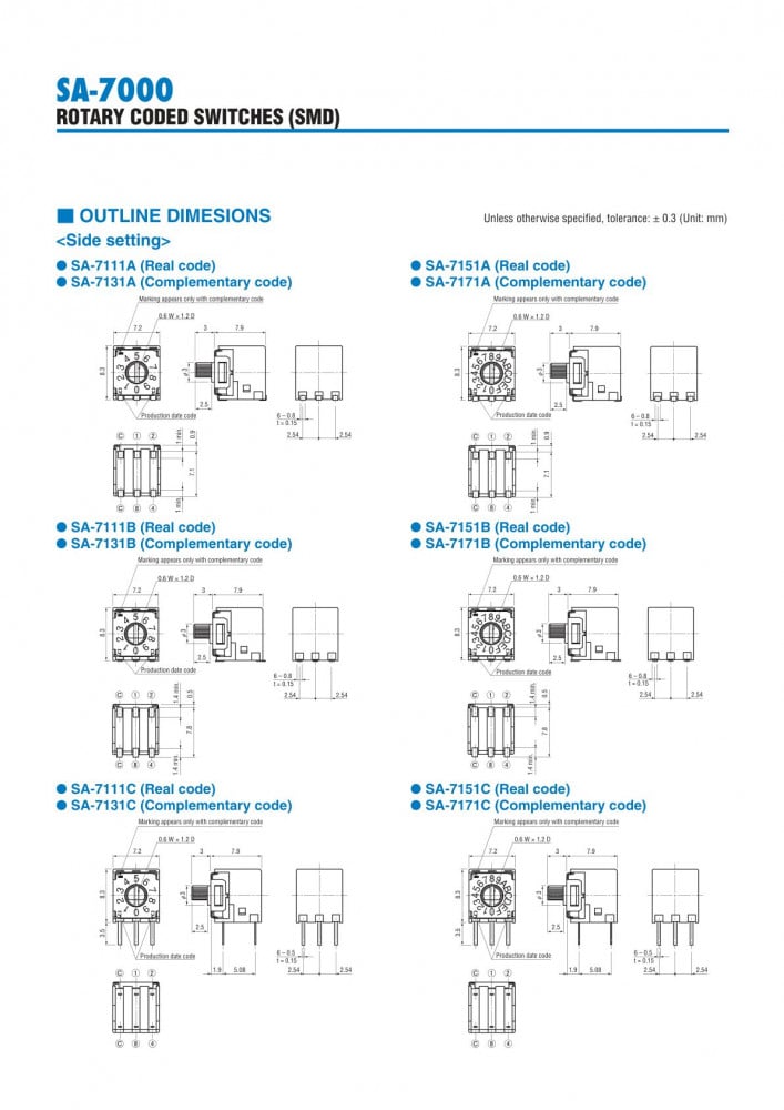 Nidec SA-7150TB datasheet page 9