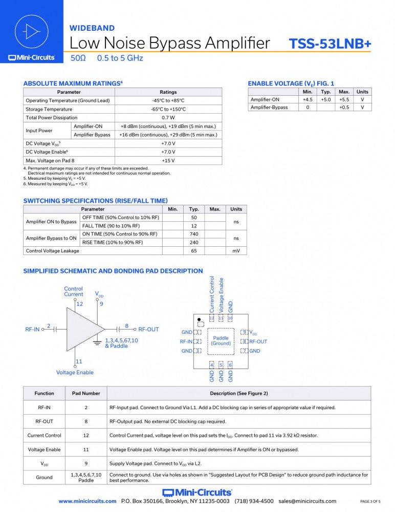 TSS-53LNB+ datasheet page 3