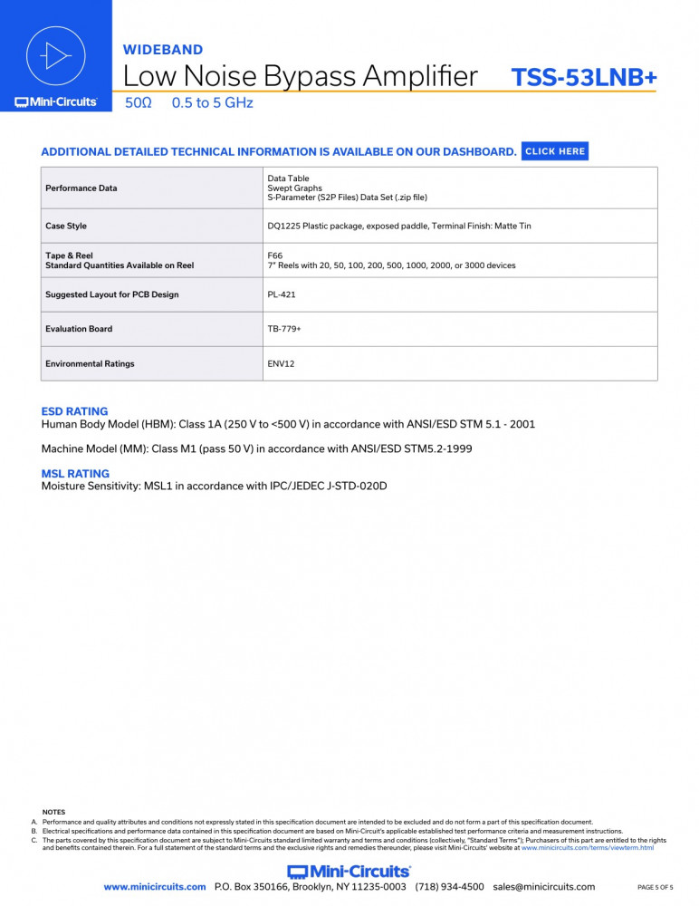 TSS-53LNB+ datasheet page 5