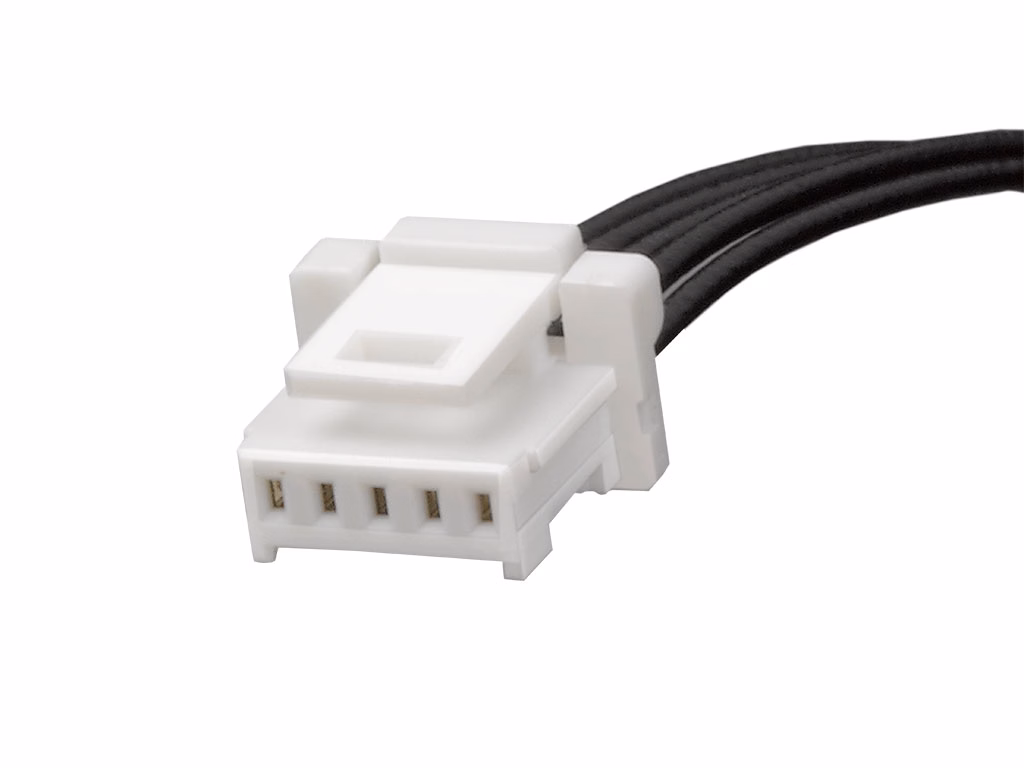 Pico-Clasp-to-Pico-Clasp Off-the-Shelf (OTS) Cable Assembly, Single Row,  450.00mm Length, 5 Circuits, White