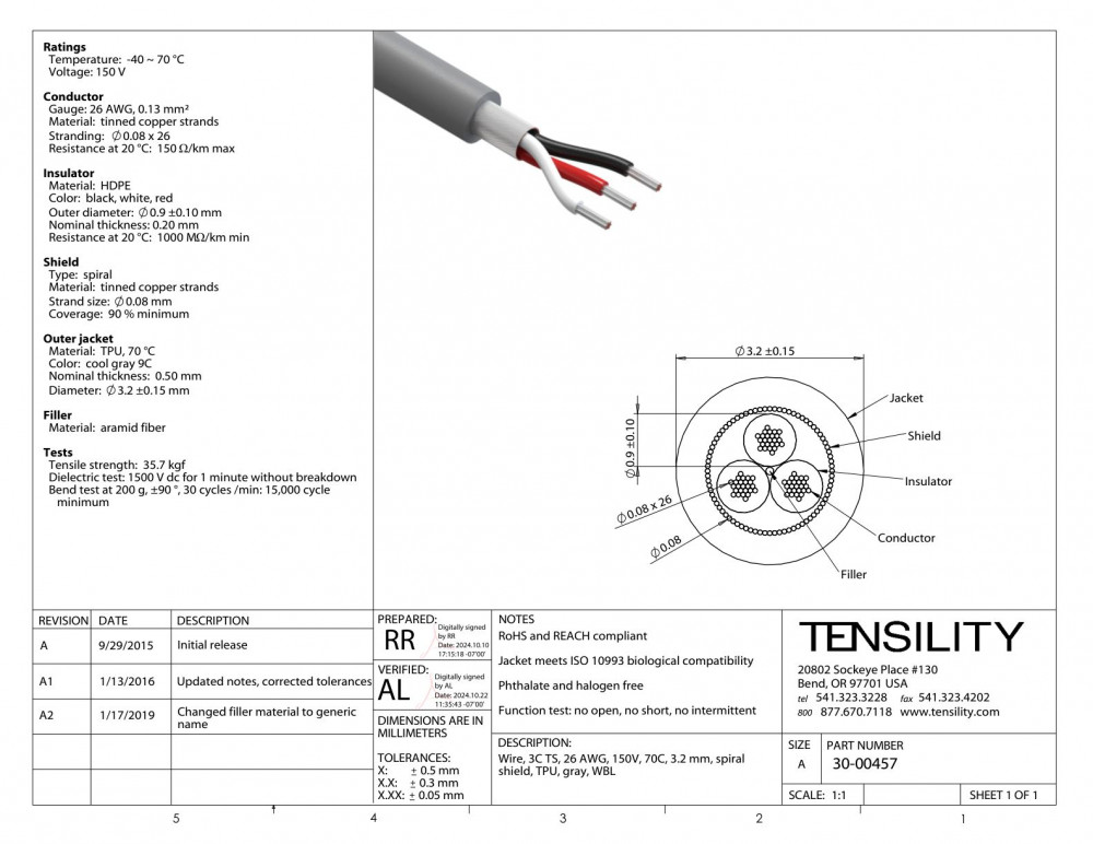 Tensility International 30-00457 product drawing