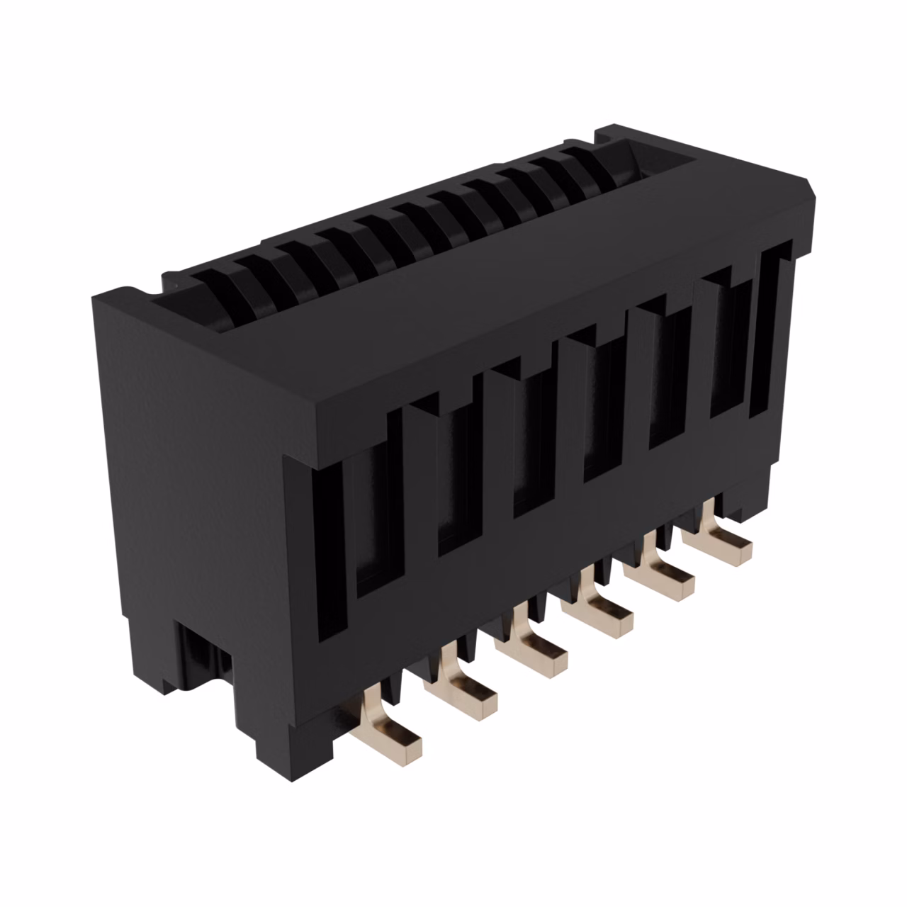 Easy-On FFC/FPC Connector, 0.50mm Pitch, Surface Mount, Vertical, Non-ZIF, Reverse Footprint, Tin Bismuth Plating, Long Terminal Type, Black, 11 Circuits for sale