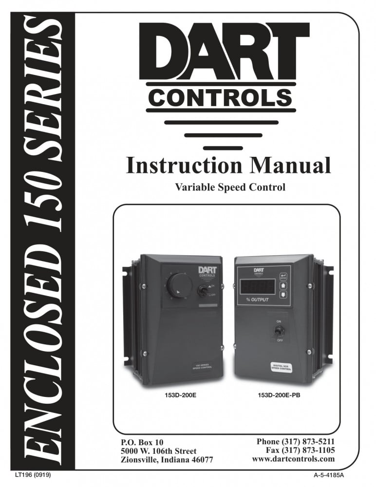 DART 153D-200E-PB-29 manual page 1