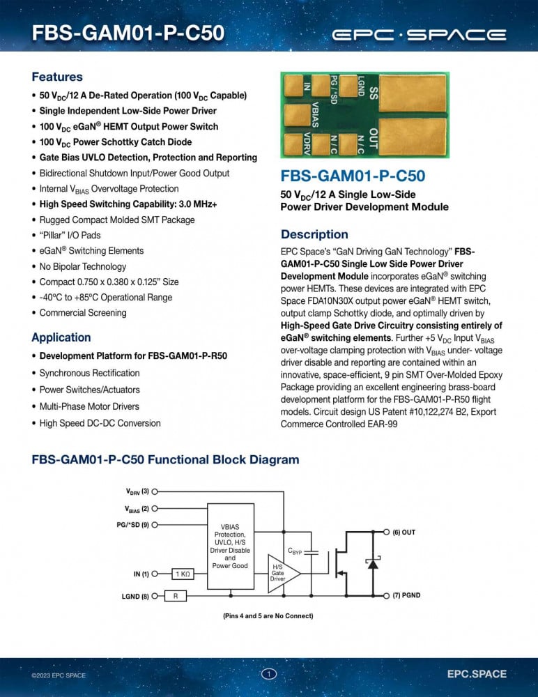 FBS-GAM01-P-C50 datasheet page 1