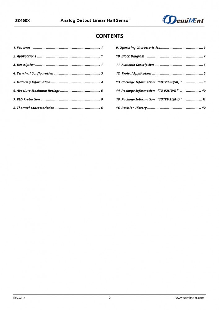 SC4003 datasheet page 2
