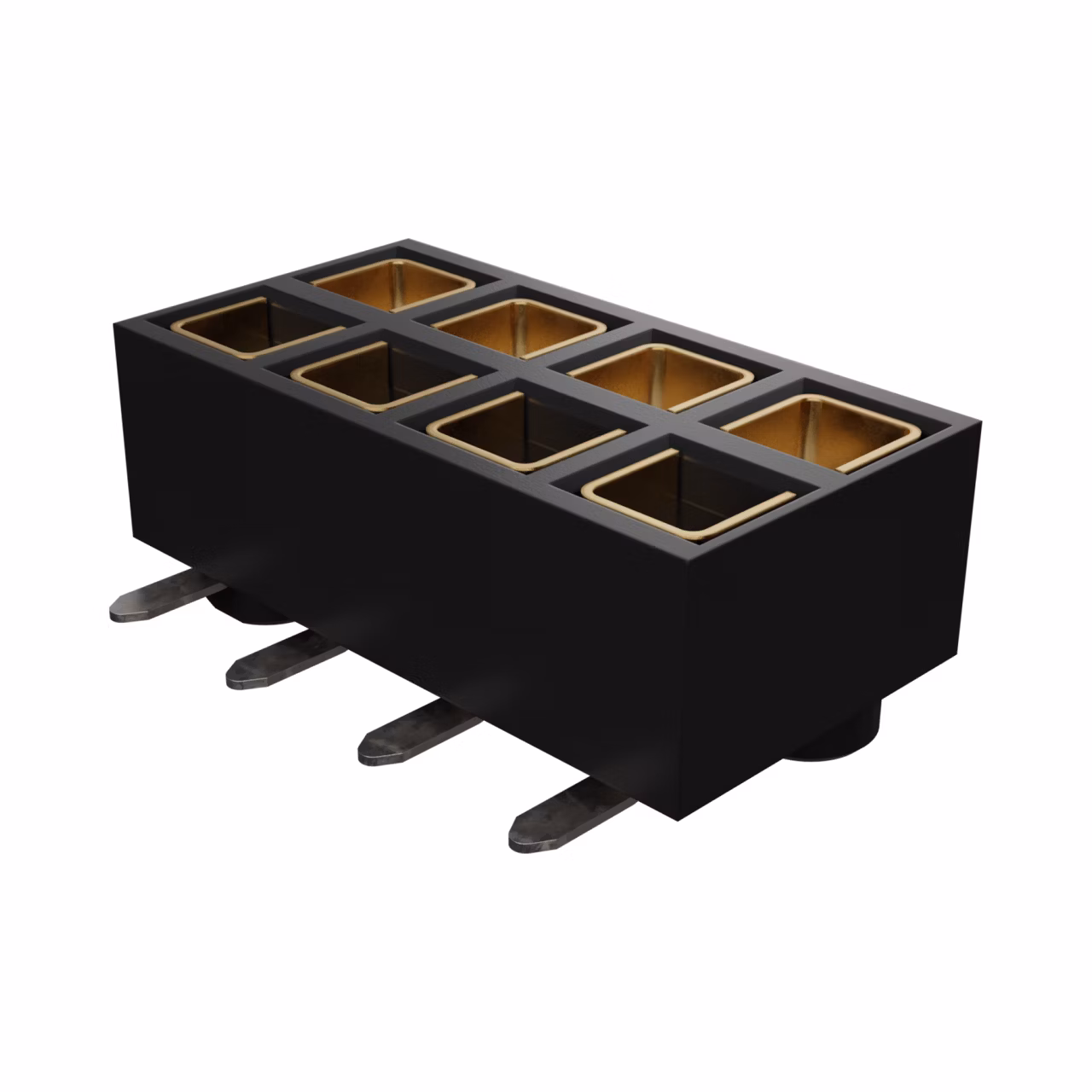 2.00mm Pitch Milli-Grid Receptacle, Surface Mount, Bottom Entry, 0.13µm Gold (Au) Plating, 8 Circuits, with Peg, Tape and Reel, Lead-Free for sale