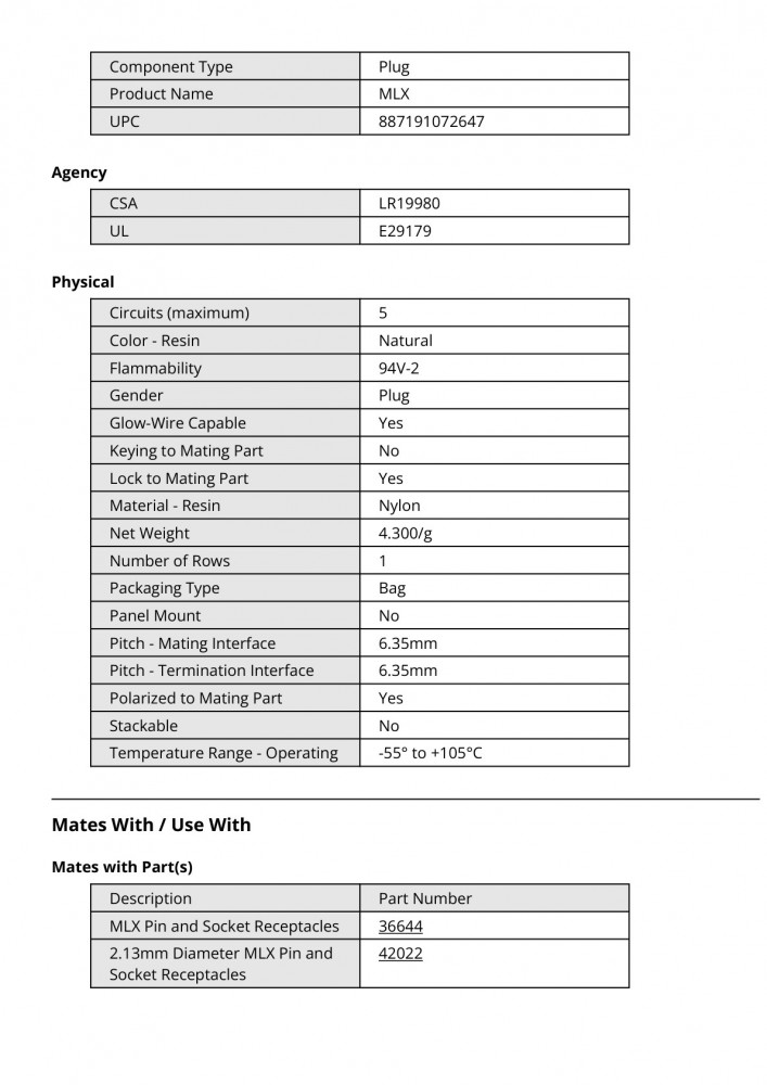 MOLEX 366430010 product document page 3