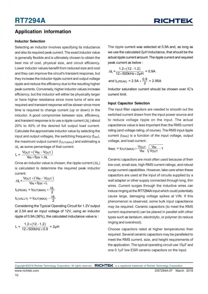 RT7294A document page 10