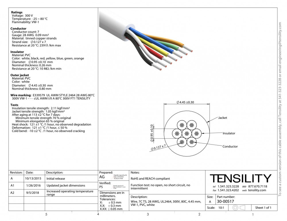 30-00517 product specification document preview
