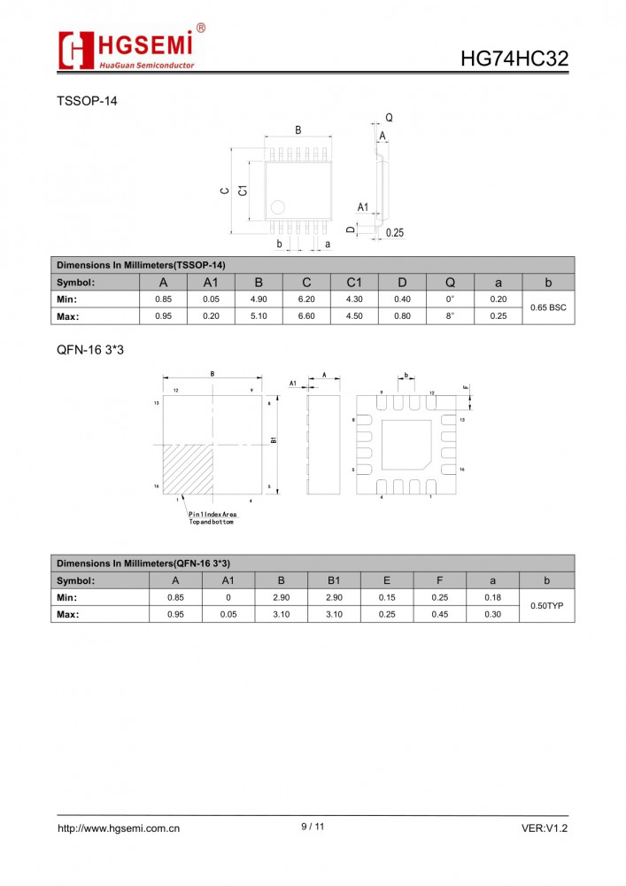 HG74HC32N datasheet page 9