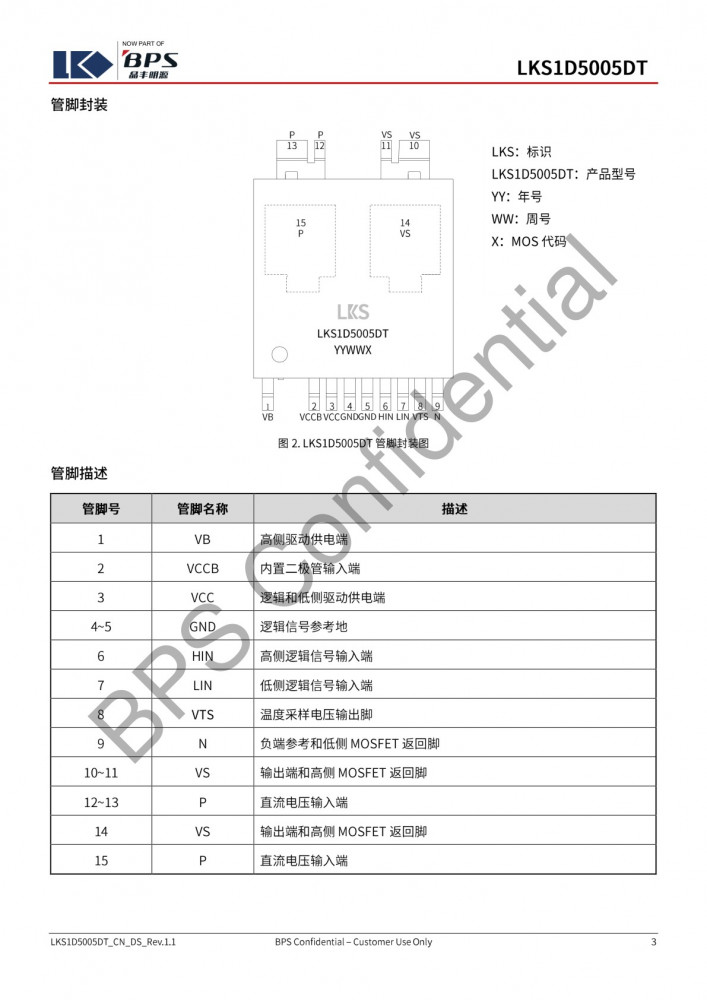 LKS1D5005DT datasheet page 3