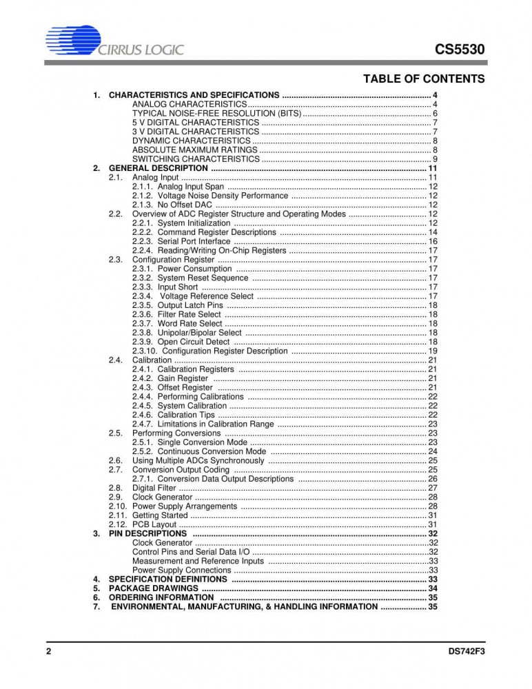CS5530 datasheet page 2