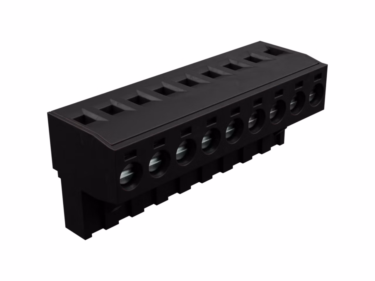 5.08mm Pitch Eurostyle Horizontal Plug, with Standard Imprinting, Black, 9 Circuits for sale