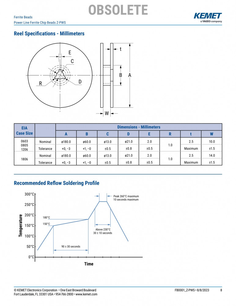 KEMET Z-PWS datasheet page 8