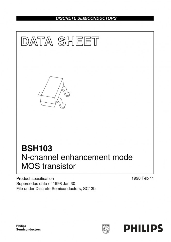 BSH103 datasheet page 1