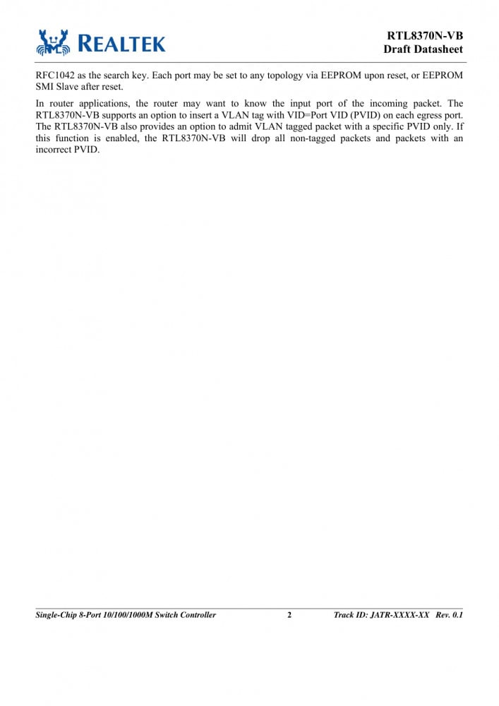 RTL8370N-VB-CG datasheet page 9