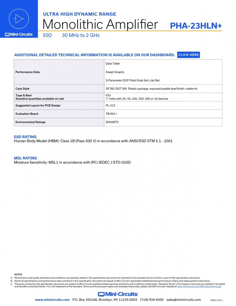 PHA-23HLN+ datasheet page 5