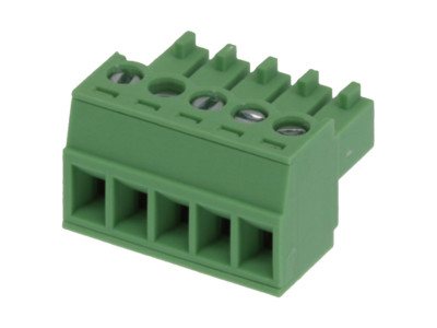 3.50mm Pitch Eurostyle Horizontal Plug, Green Housing, 5 Circuits for sale