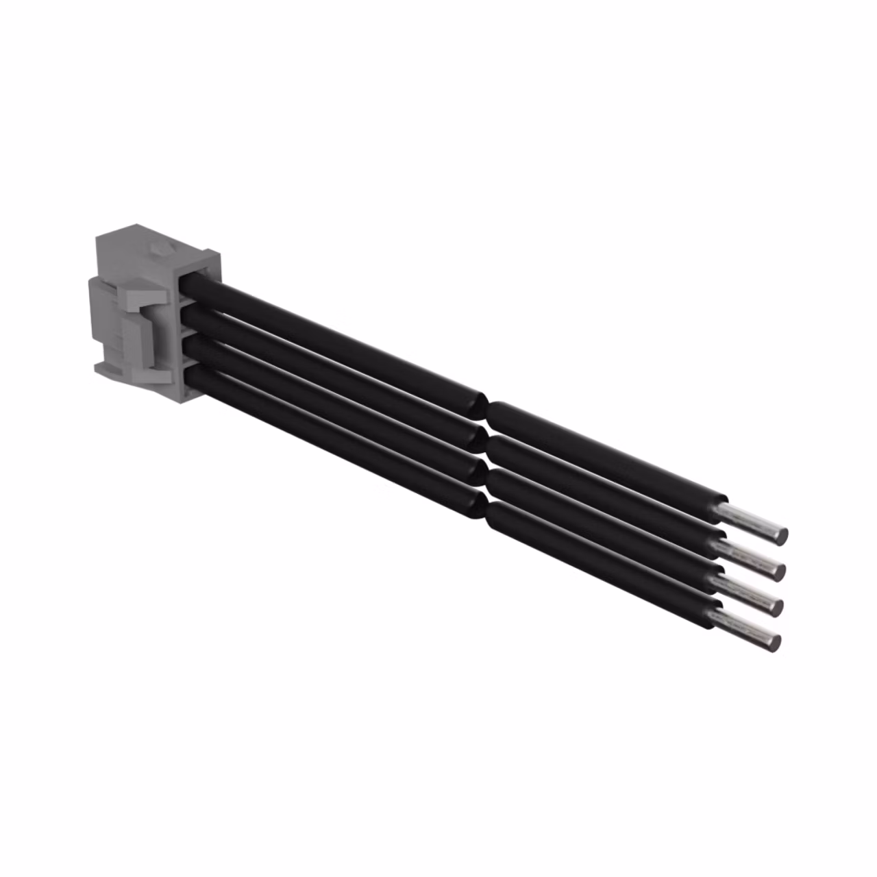 KK Plus 250-to-Pigtail Off-the-Shelf (OTS) Cable Assembly, 2.50mm Pitch, Single Row, 600.00mm Length, 4 Circuits, Black for sale