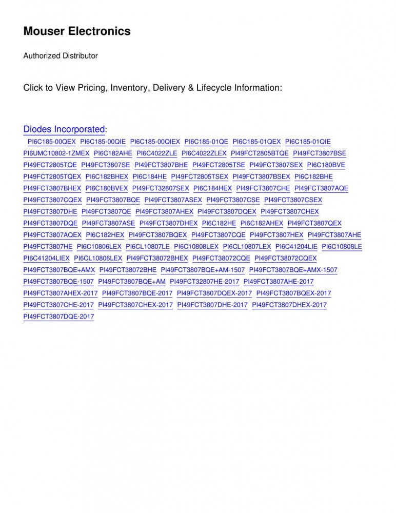 PI49FCT38072CQE datasheet page 9