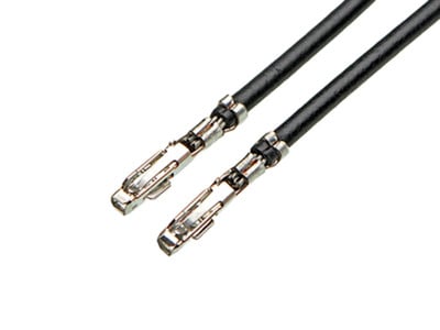 Pre-Crimped Lead iGrid Female-to-iGrid Female, Tin (Sn) Plating, 300.00mm Length, 22 AWG, Black