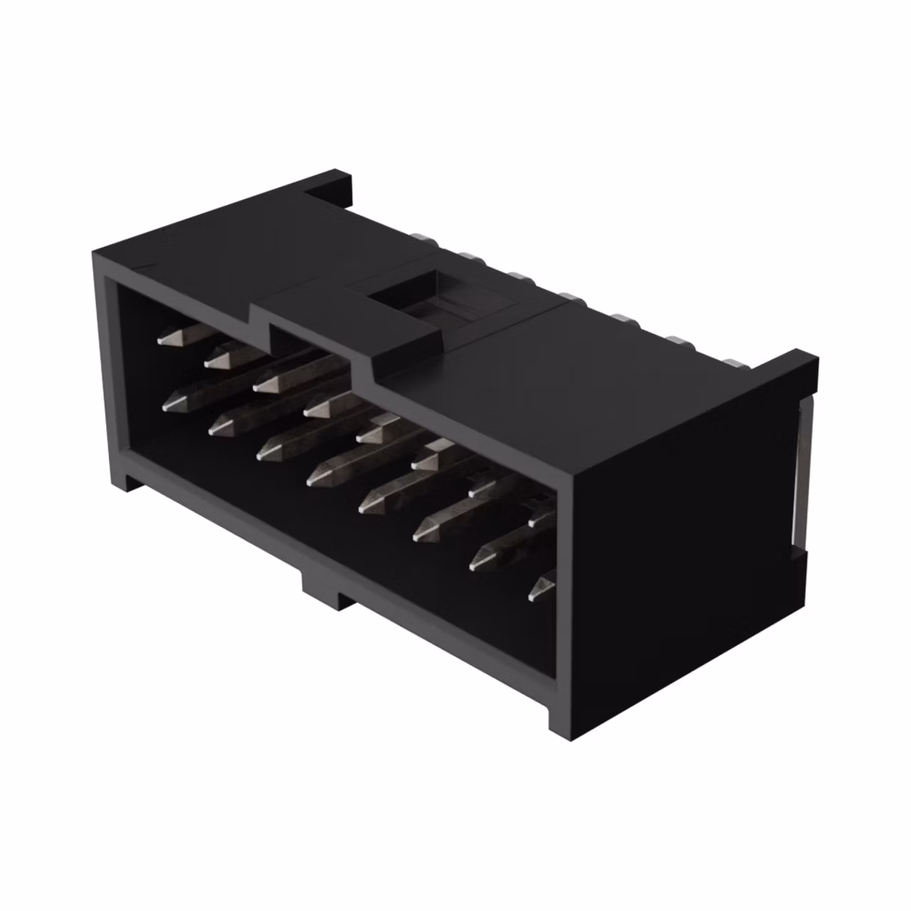 C-Grid III PCB Header, 2.54mm Pitch, Dual Row, Right-Angle, Shrouded, 16 Circuits, Tin (Sn) Plating for sale
