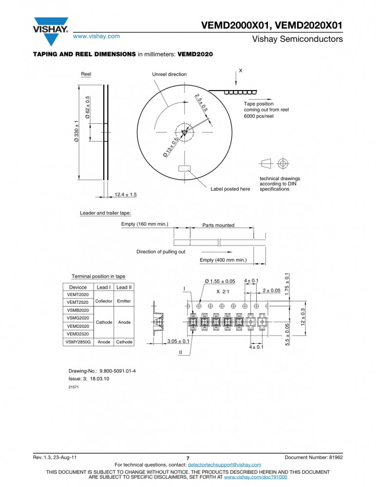 VEMD2000X01 datasheet page 7