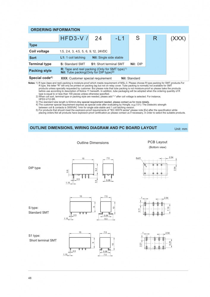 HFD3-V datasheet page 3