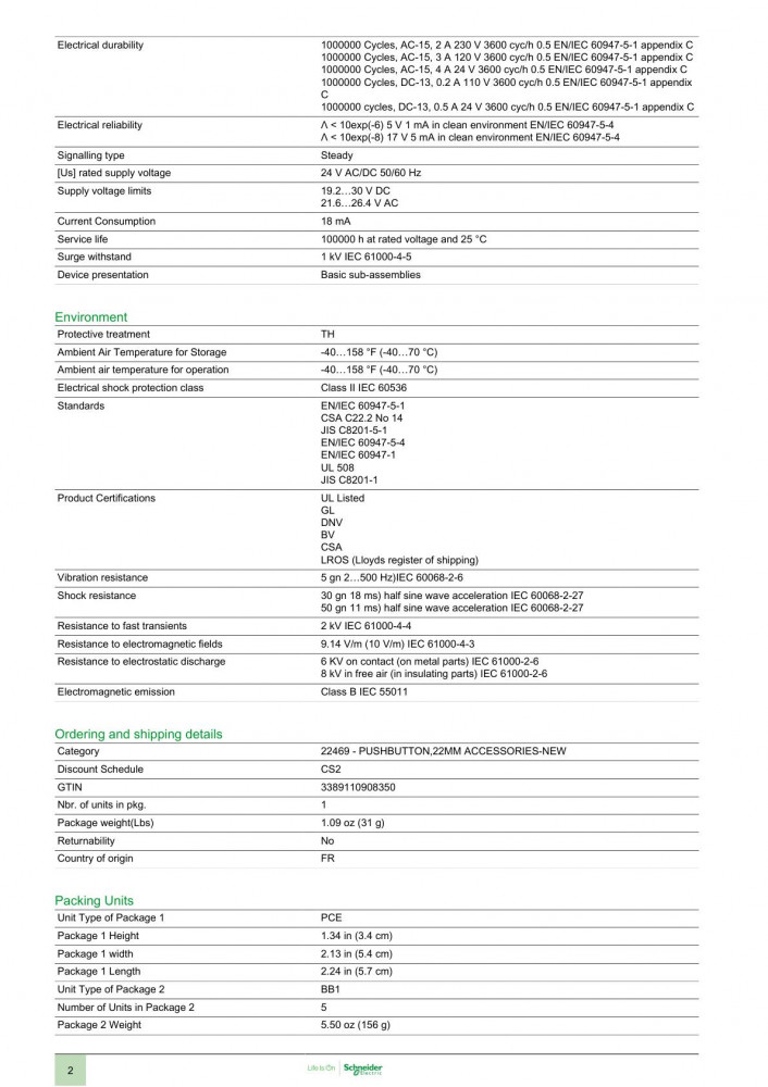 ZB5AW0B12 technical document page 2