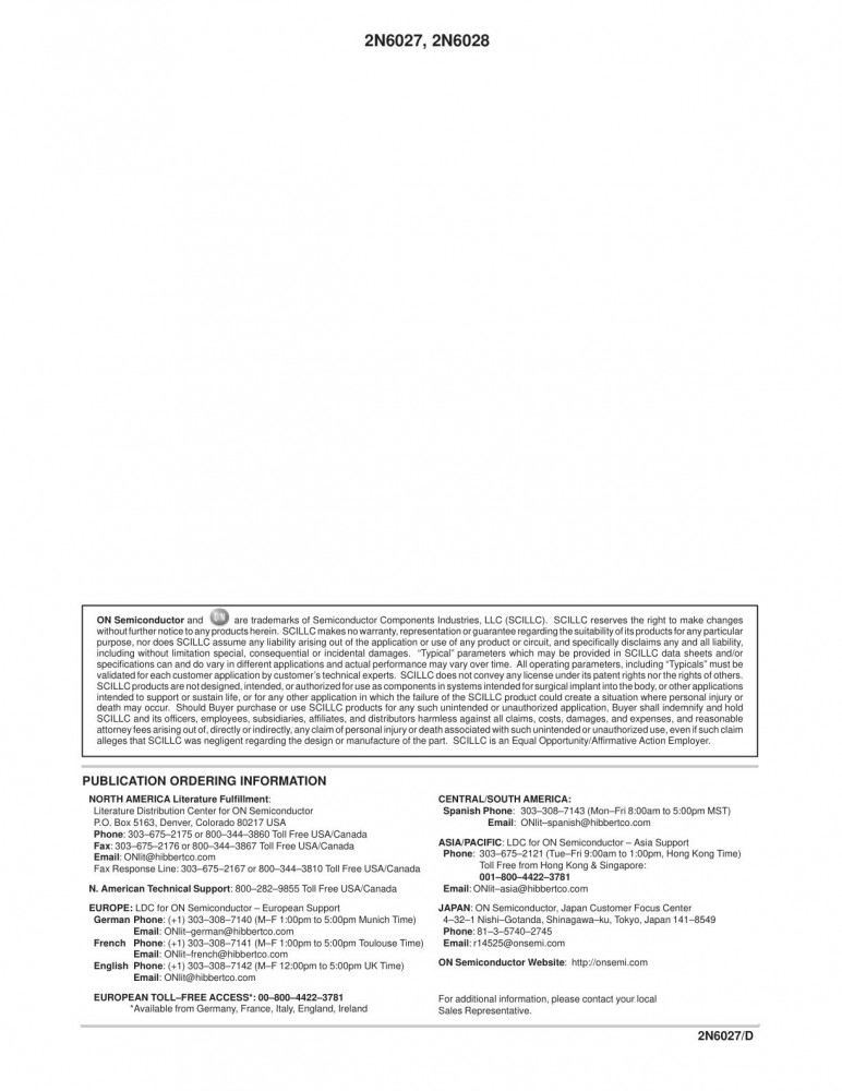 2N6027 datasheet preview, page 8