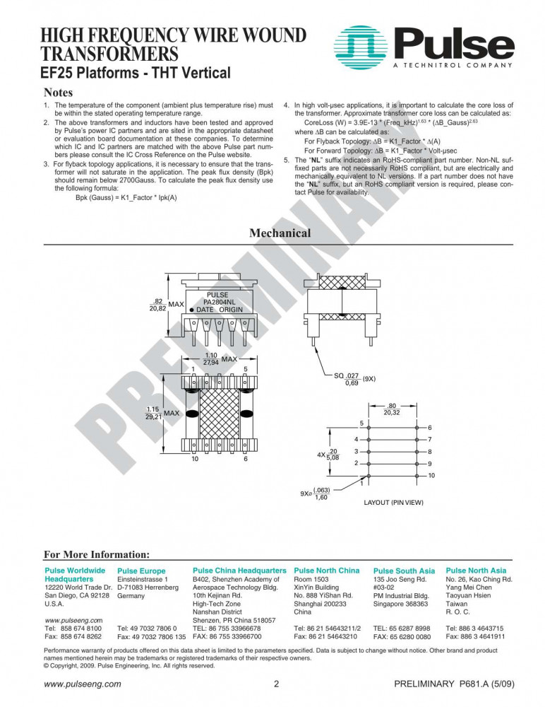 PA1297NL technical document page 2