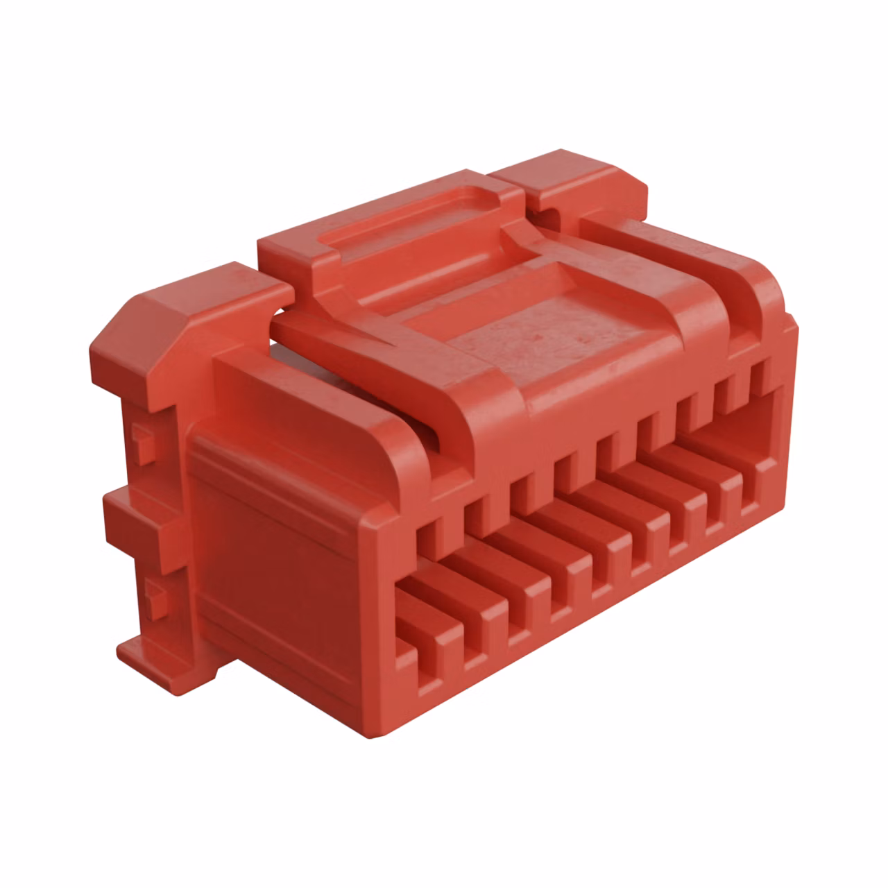 Micro-Lock Plus TPA Type Receptacle Housing, 1.25mm Pitch, Dual Row, Positive Lock, 18 Circuits, Red for sale