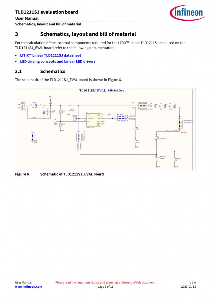 TLD1211SJ evaluation board manual page 7