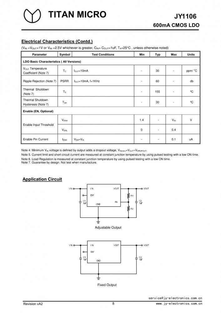 JY1106 datasheet page 8