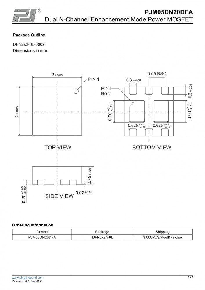 PJM05DN20DFA datasheet page 5