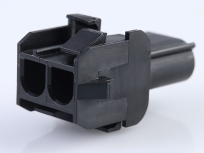 2.13mm Diameter MLX Power Crimp Housing Plug, Nylon, 94V-2, 6 Circuit, Black