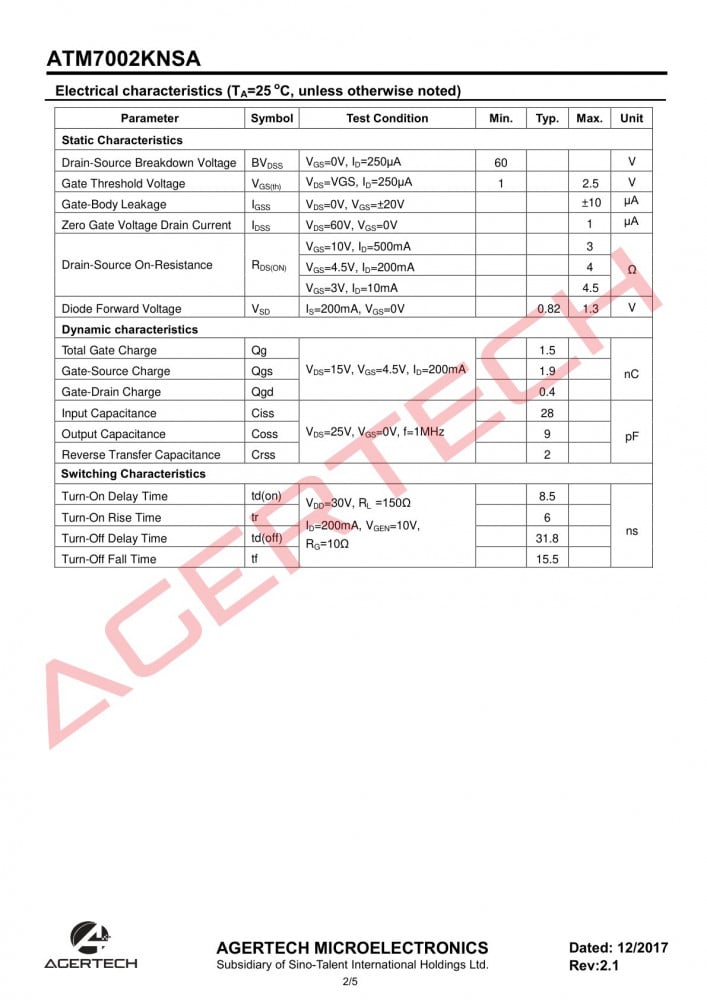 ATM7002KNSA datasheet page 2