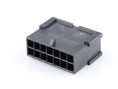 Micro-Fit 3.0 Plug Housing, Dual Row, 22 Circuits, UL 94V-0, Low-Halogen, Black