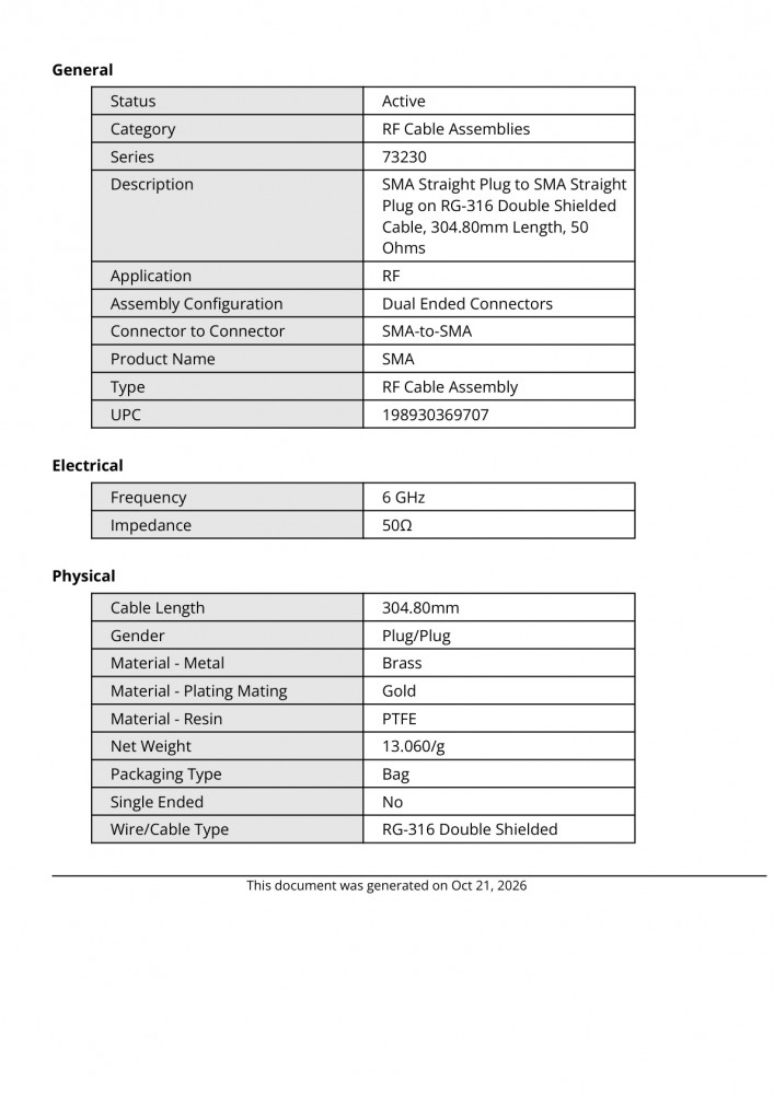 MOLEX 732307202 technical drawing preview, page 2