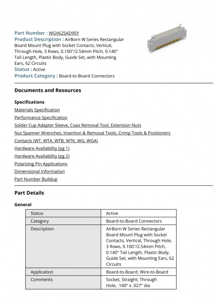 WGV62SAD9SY technical document image 1