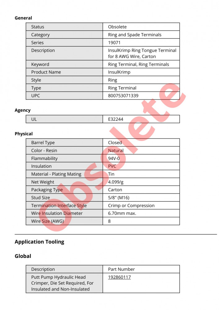 MOLEX 190710164 technical document page 2