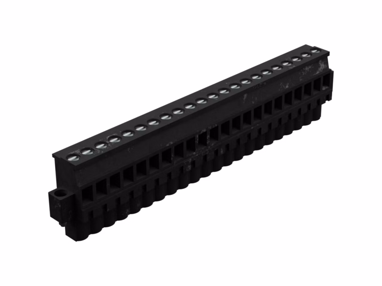 5.00mm Pitch Eurostyle Vertical Plug, with Retention Screws and Reverse Imprinting, Rear Wire Entry, Black, 22 Circuits for sale
