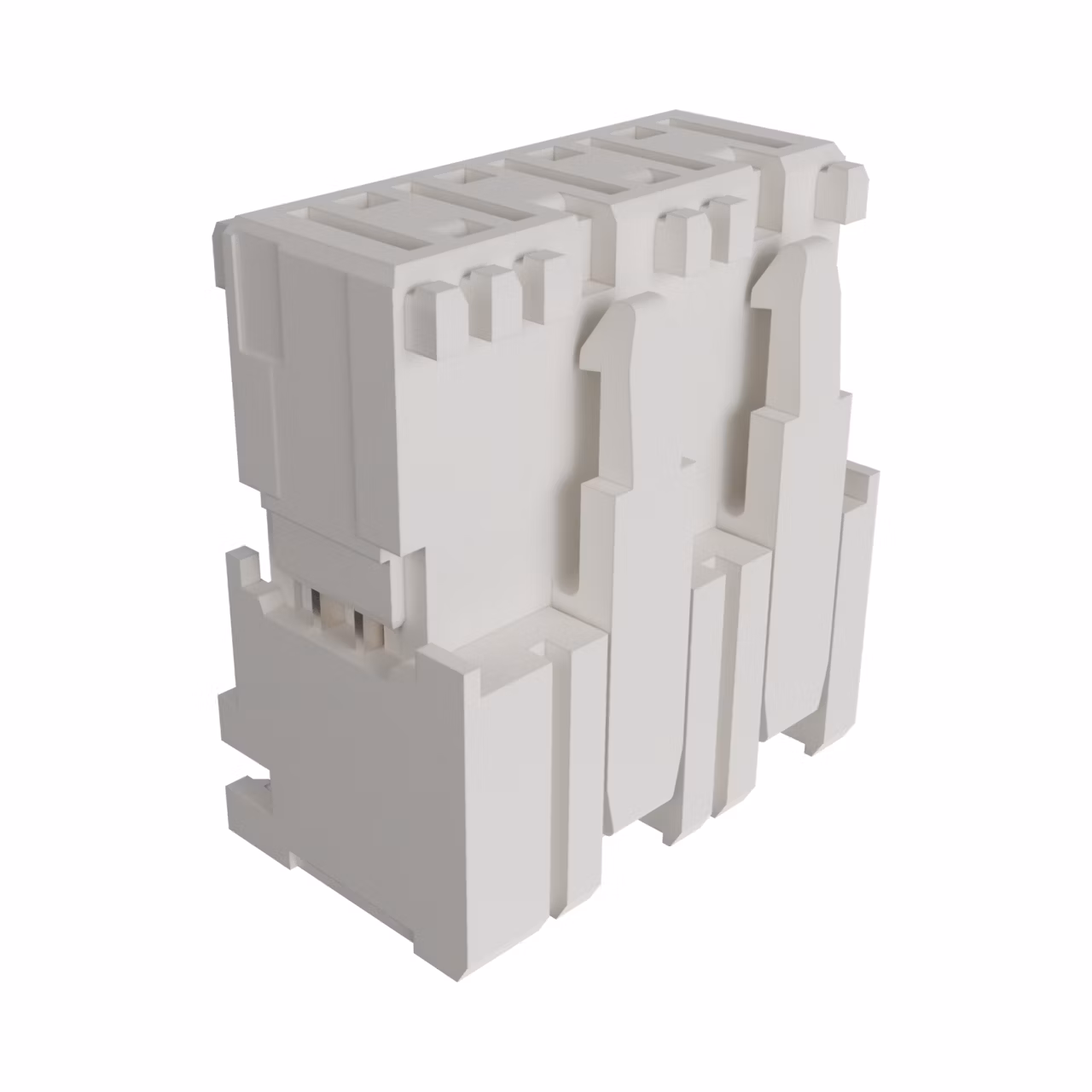iPass I/O Surface Mount Receptacle, 0.80mm Pitch, Vertical, Internal Assembly with Shell, 36 Circuit, 0.76µm Gold (Au), Retention-Fit Shell Option, Tail Length 1.96mm, Left Key