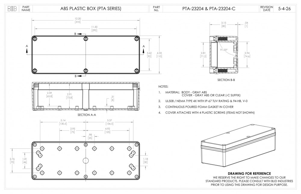 PTA-23204-C reference drawing