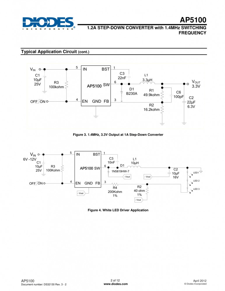 AP5100WG-7 datasheet page 2