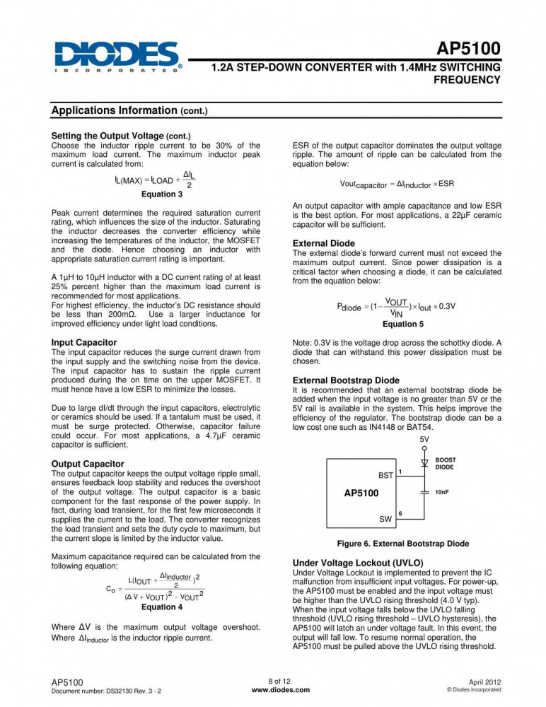 AP5100WG-7 datasheet page 8