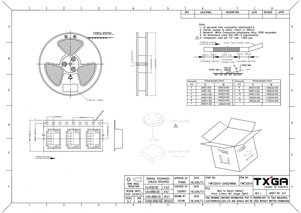 TXGA FWF20019 drawing page 3