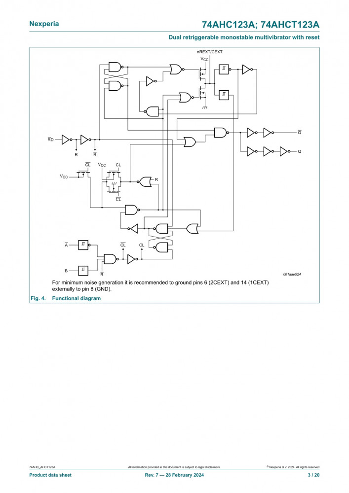 74AHC123AD,118 datasheet page 3