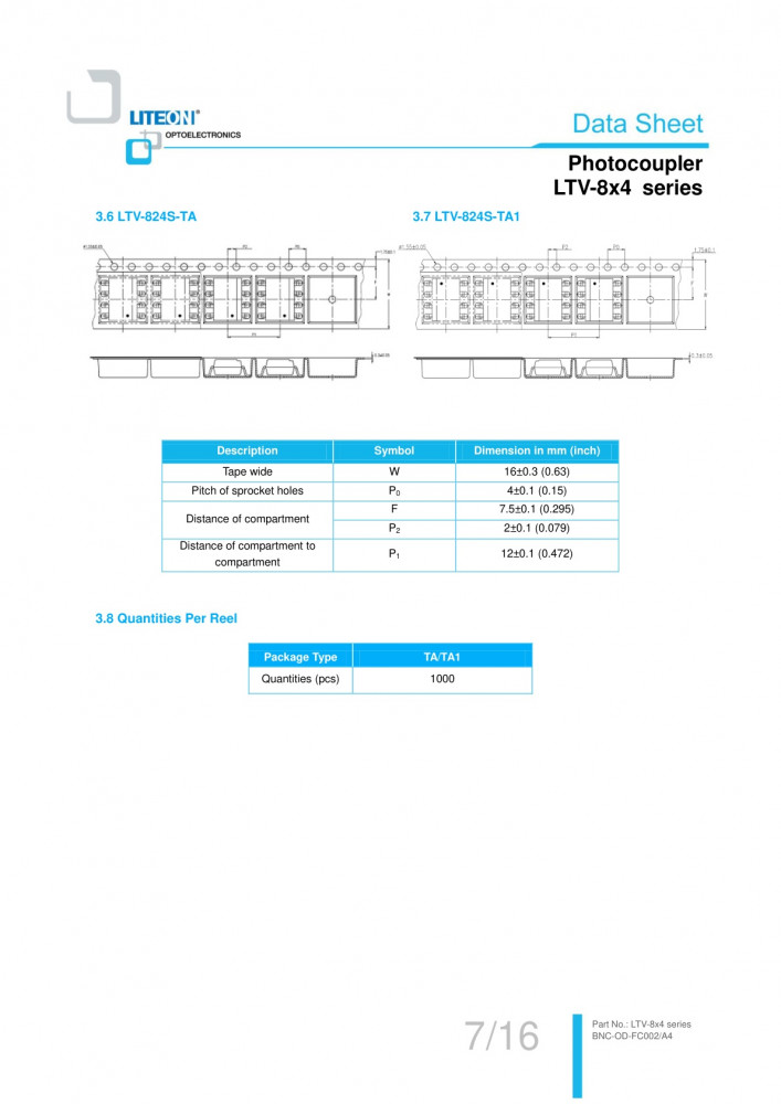 LTV-814 series datasheet page 8