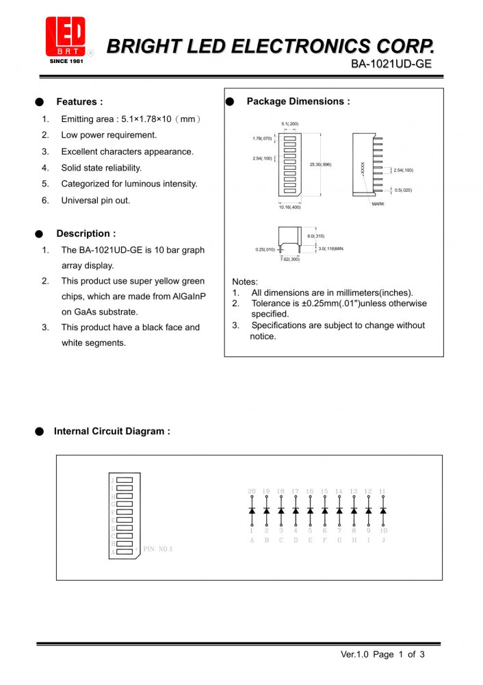 BA-1021UD-GE datasheet page 1